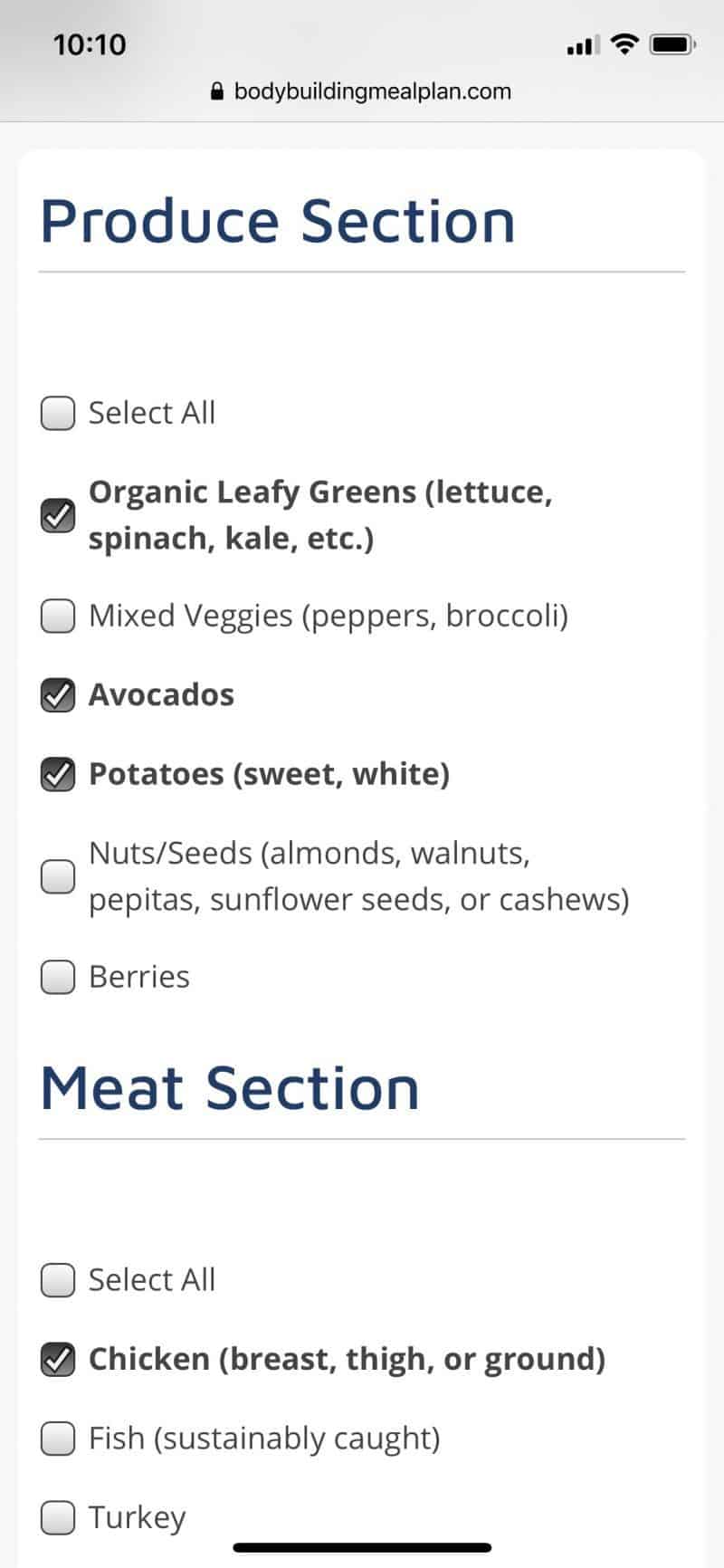 Basic Healthy Grocery List for Bodybuilding on a Budget