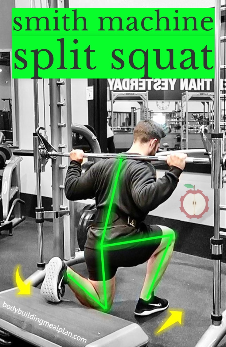 How to Smith Machine Split Squat For Quads & Glutes